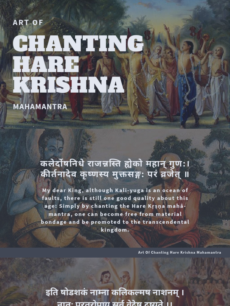 Art of Chanting Hare Krishna Mantra | PDF