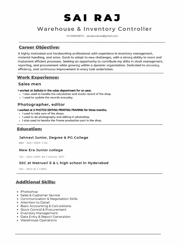 White Simple Resume | PDF