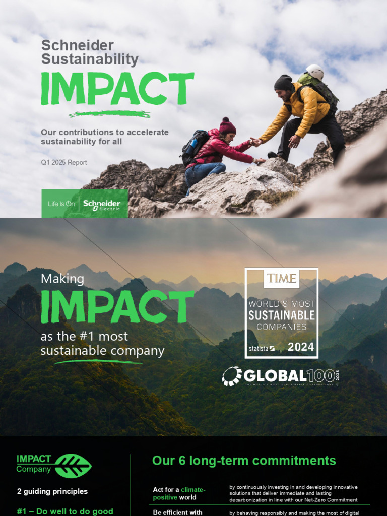 Schneider Electric Q1 2025 Sustainability Report | PDF | Climate Change ...