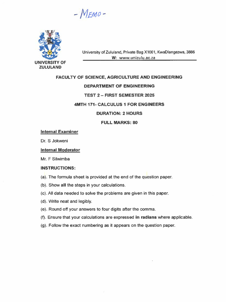 Test 2 Make Up | PDF