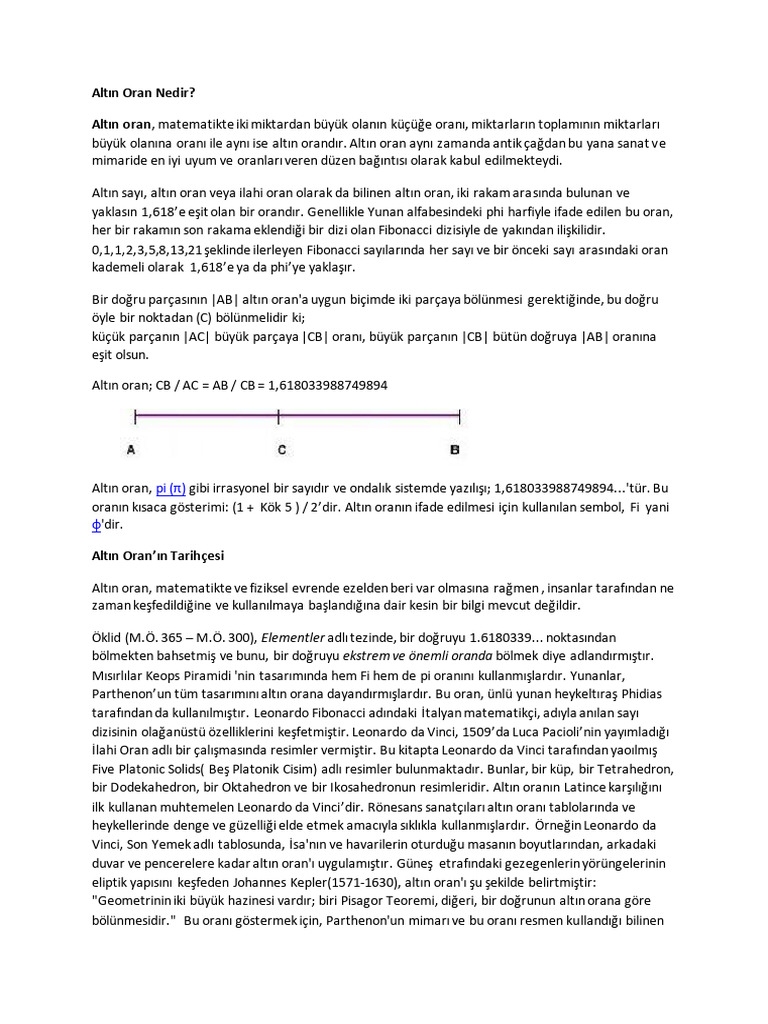 Altın Oran Nedir | PDF