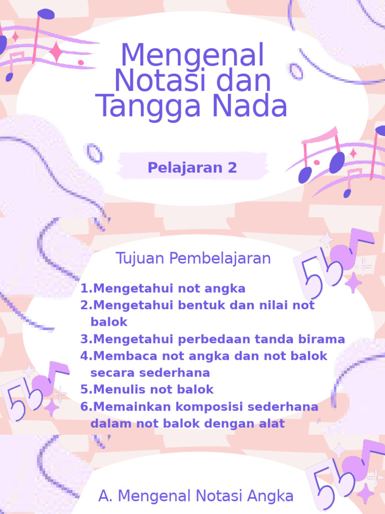 Mengenal Notasi Dan Tangga Nada | PDF