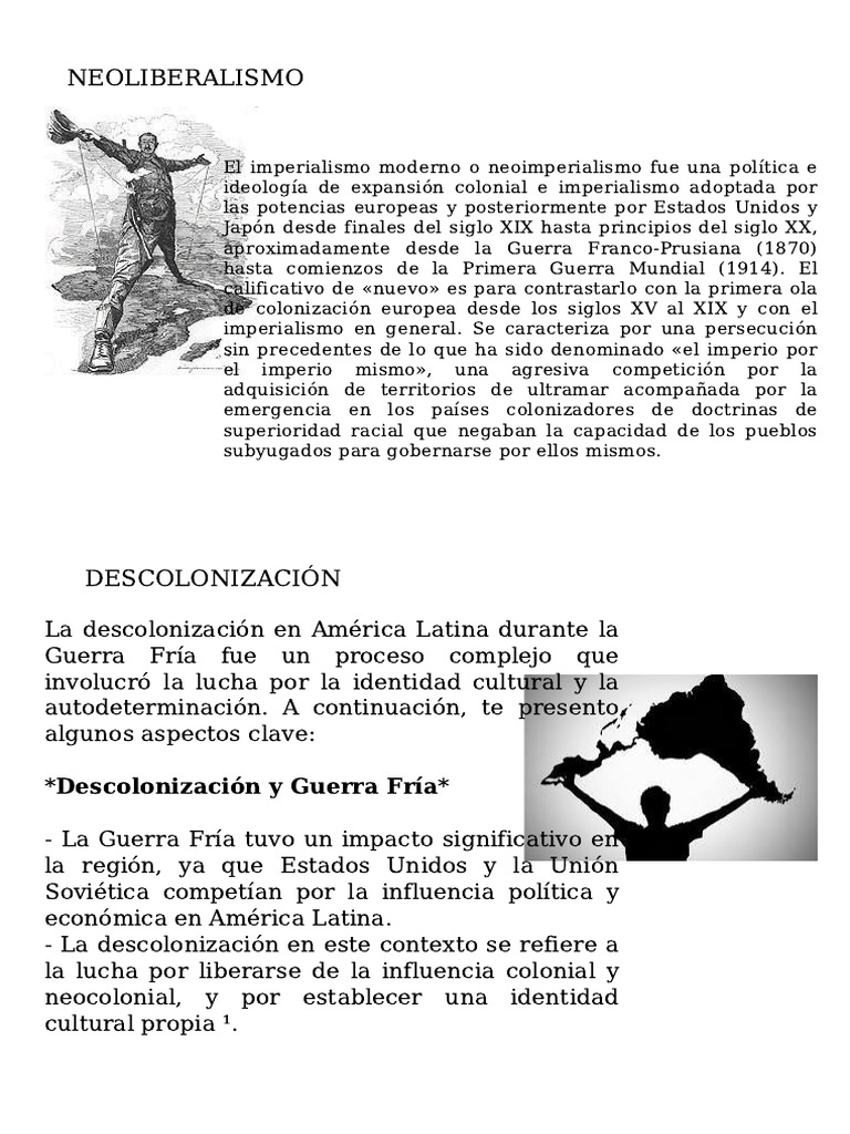El Neoliberalismo y La Descolonizacion para La Identidad Cultural en ...
