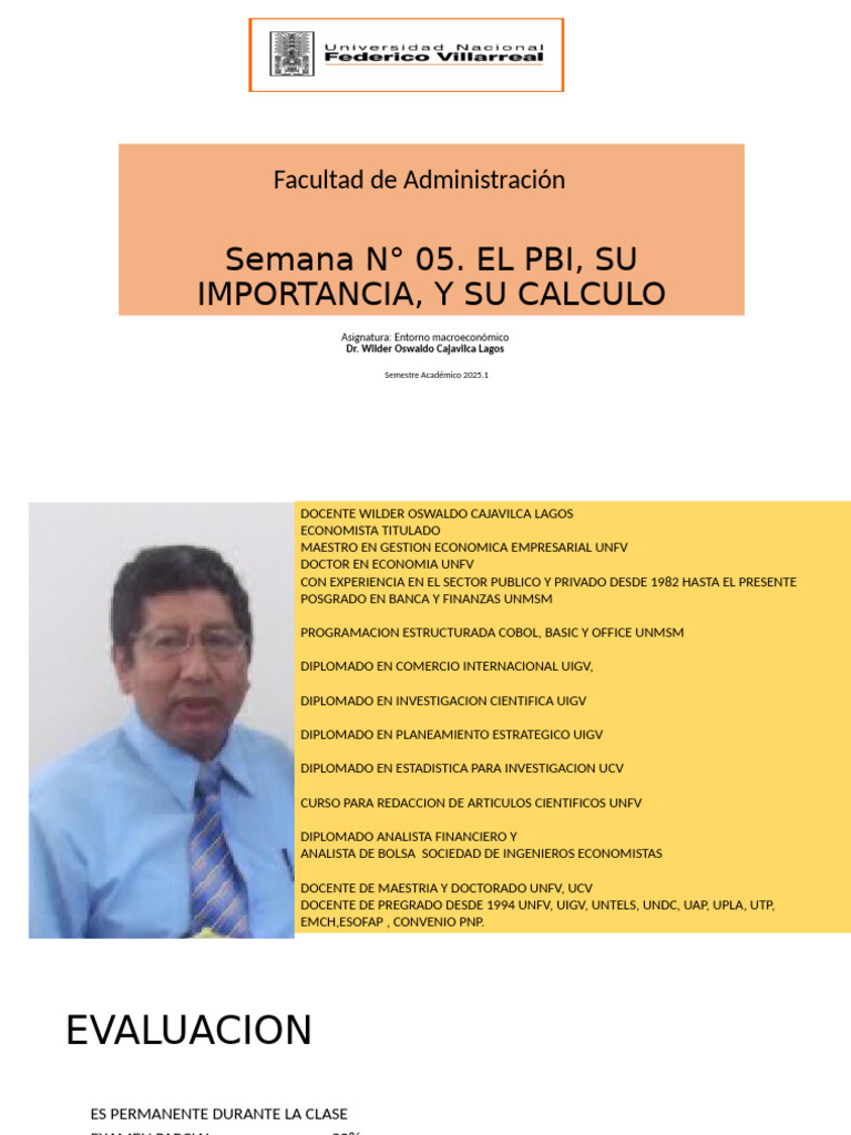 Semana #05 EL PBI, IMPORTANICA, ENFOQUES | PDF | Producto Interno Bruto ...