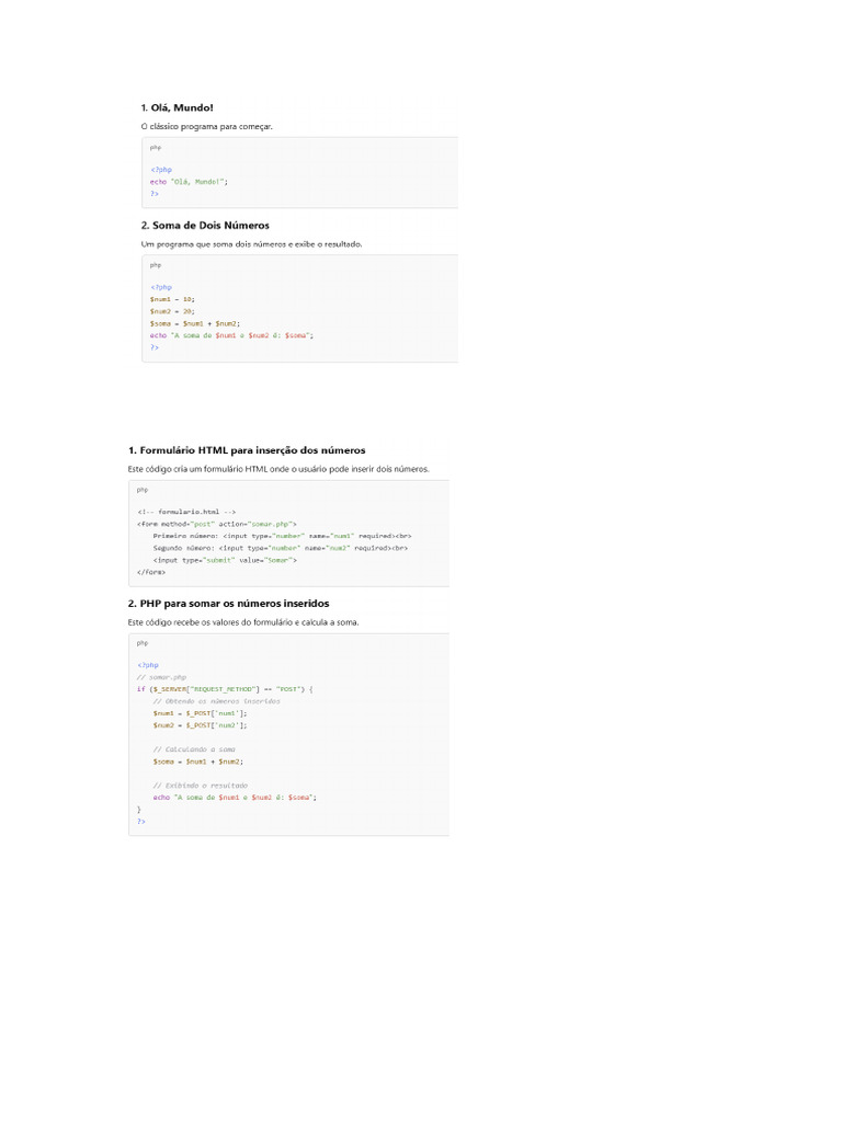 Exercicios Php Pdf