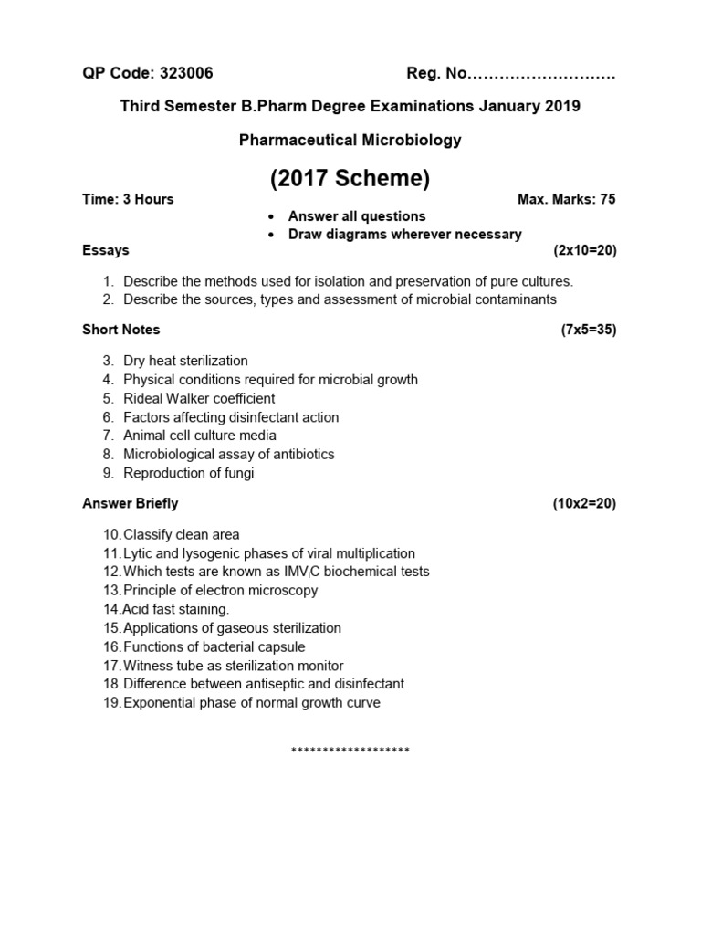 Pharmaceutical Microbiology Pyq PDF | PDF | Bacteria | Microbiology