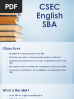CSEC English SBA Guidelines | PDF | Cognition | Learning