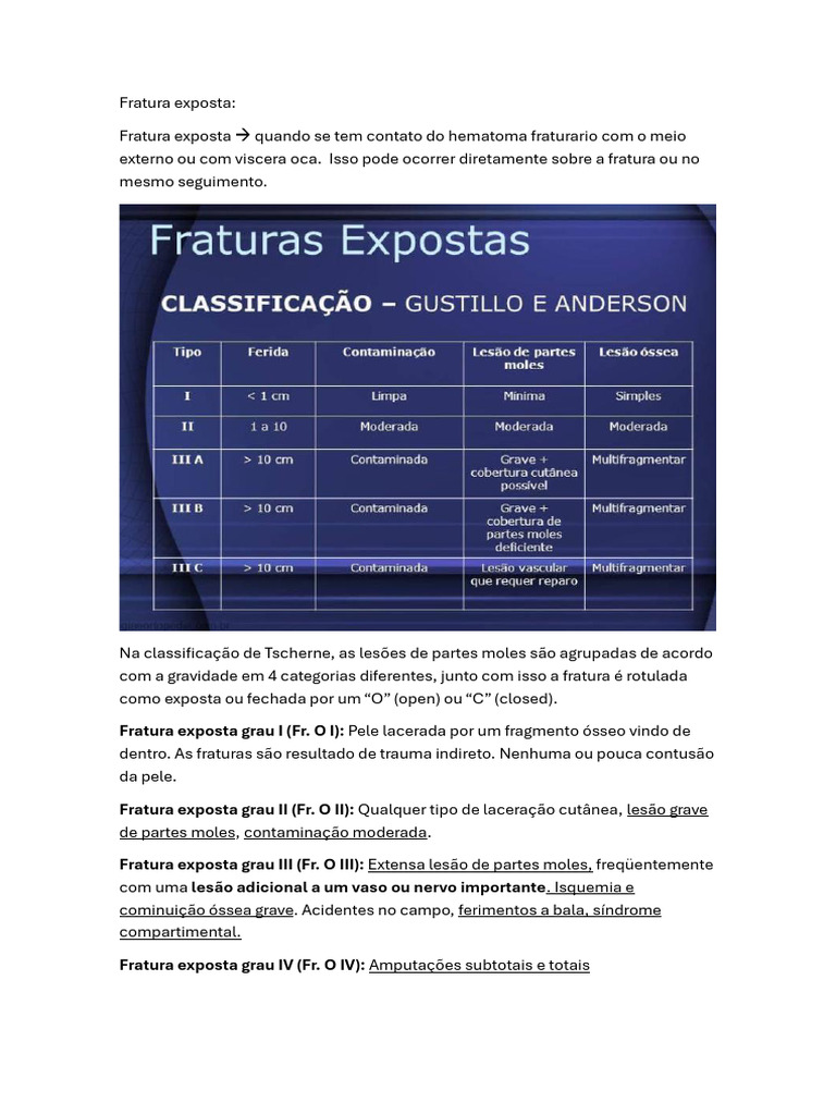 Fratura Exposta | PDF