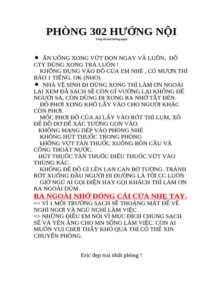 Phòng 302 Hư NG N I | PDF
