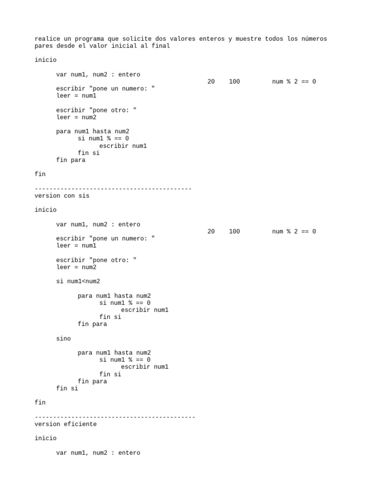 Realice Un Programa Que Solicite Do | PDF