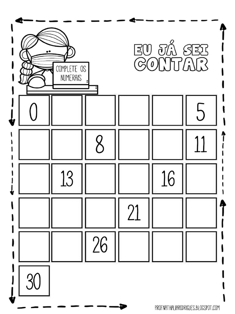 Sequência Numérica - Ordem crescente - Documentos Google | PDF