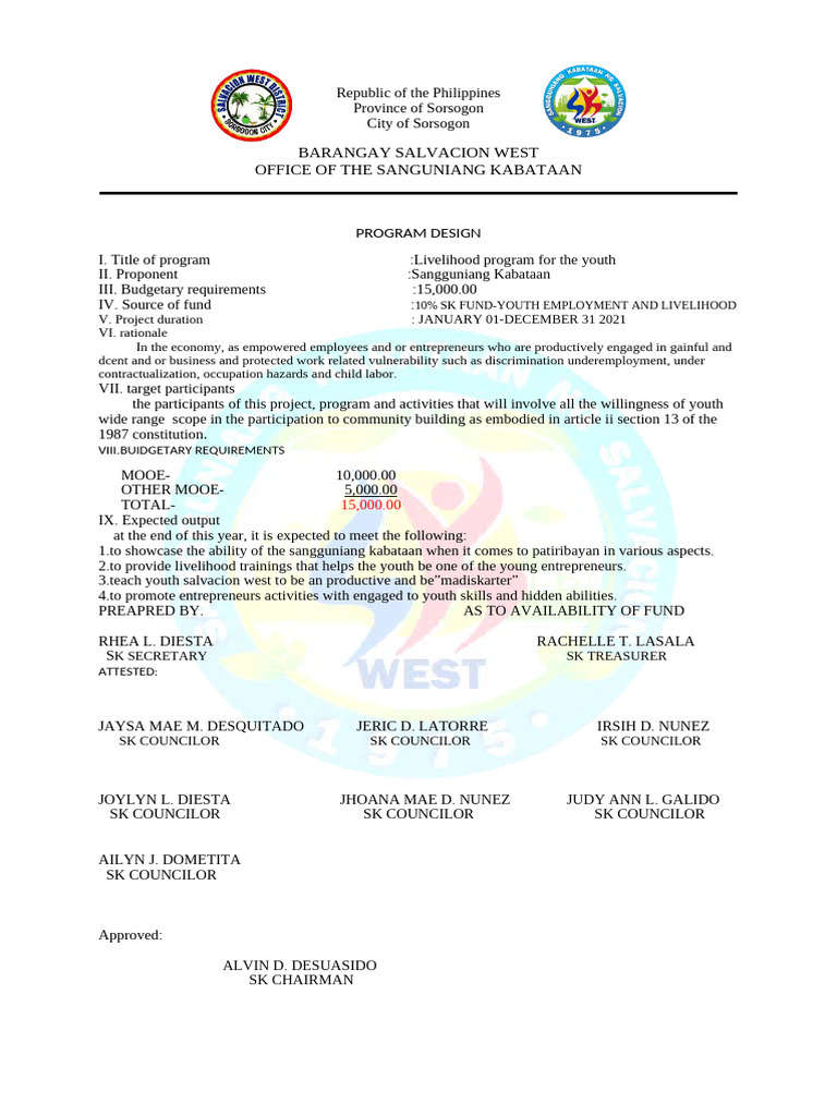 Project Proposal For 2021 | PDF | Environmental Protection | Environment