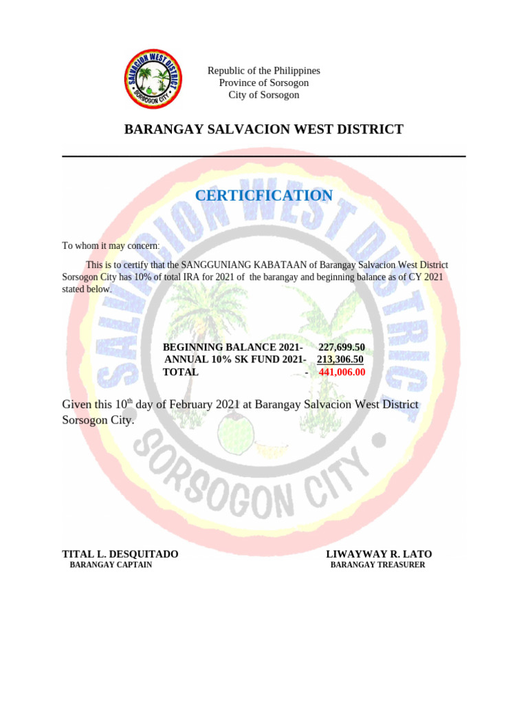 Certification Budget | PDF