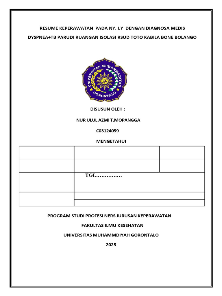 Resume Keperawatan Pasien TB Paru | PDF