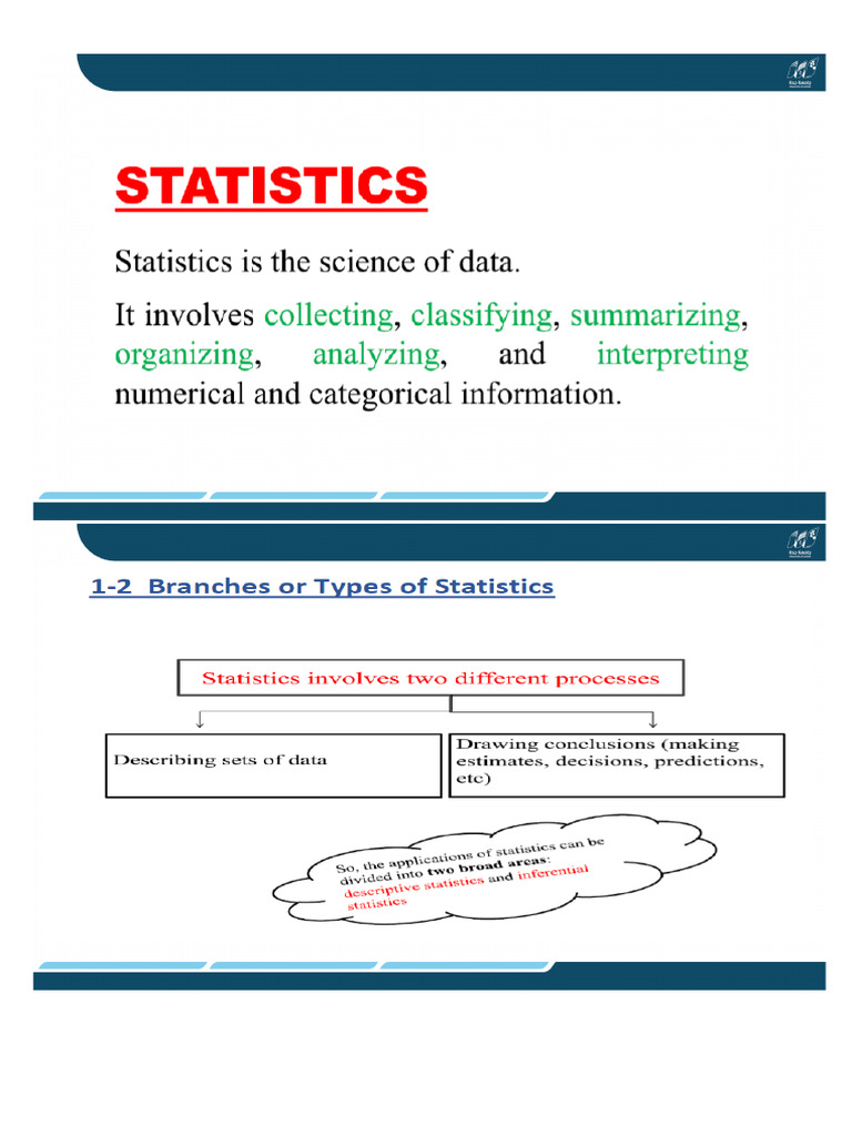 Chapter 1 Stat | PDF