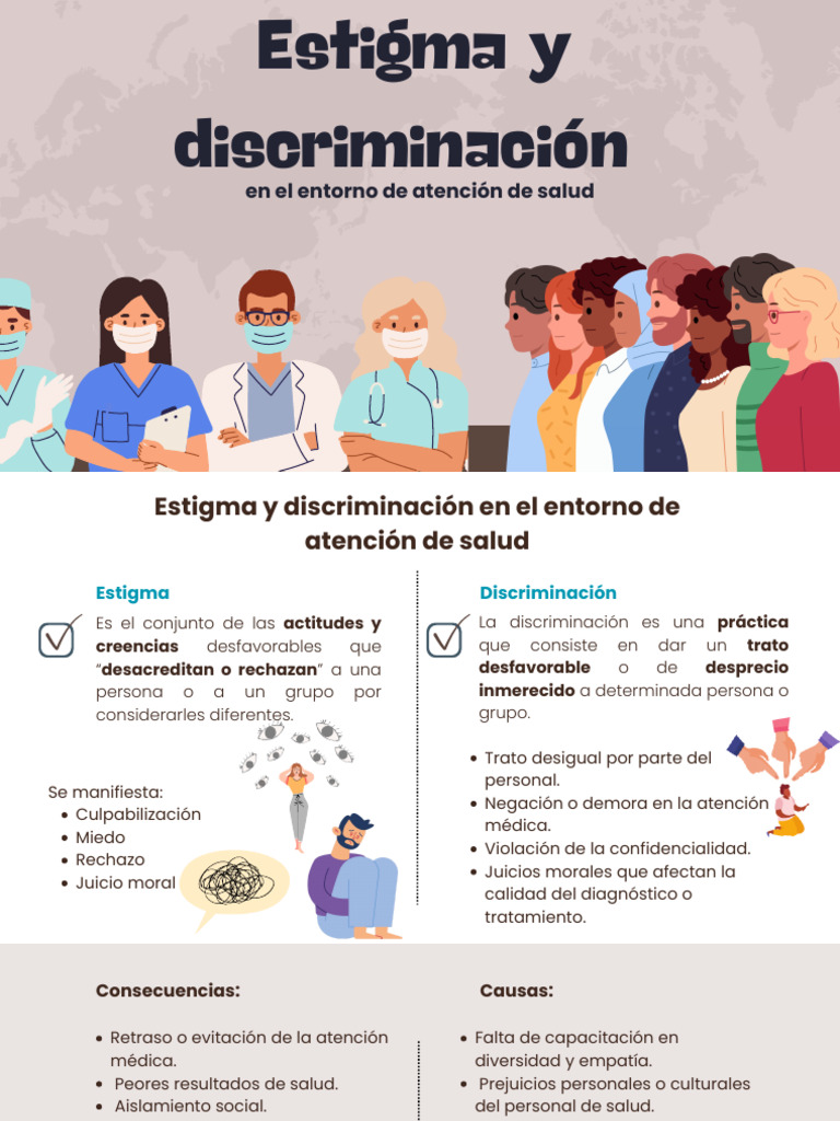 ESTIGMA Y DISCRIMINACIÓN EN LA SALUD | PDF | Discriminación | Estigma ...