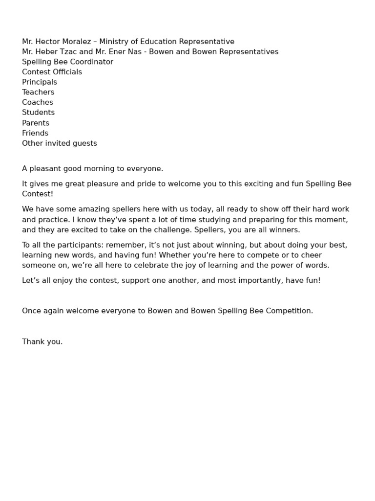 Welcome Address | PDF