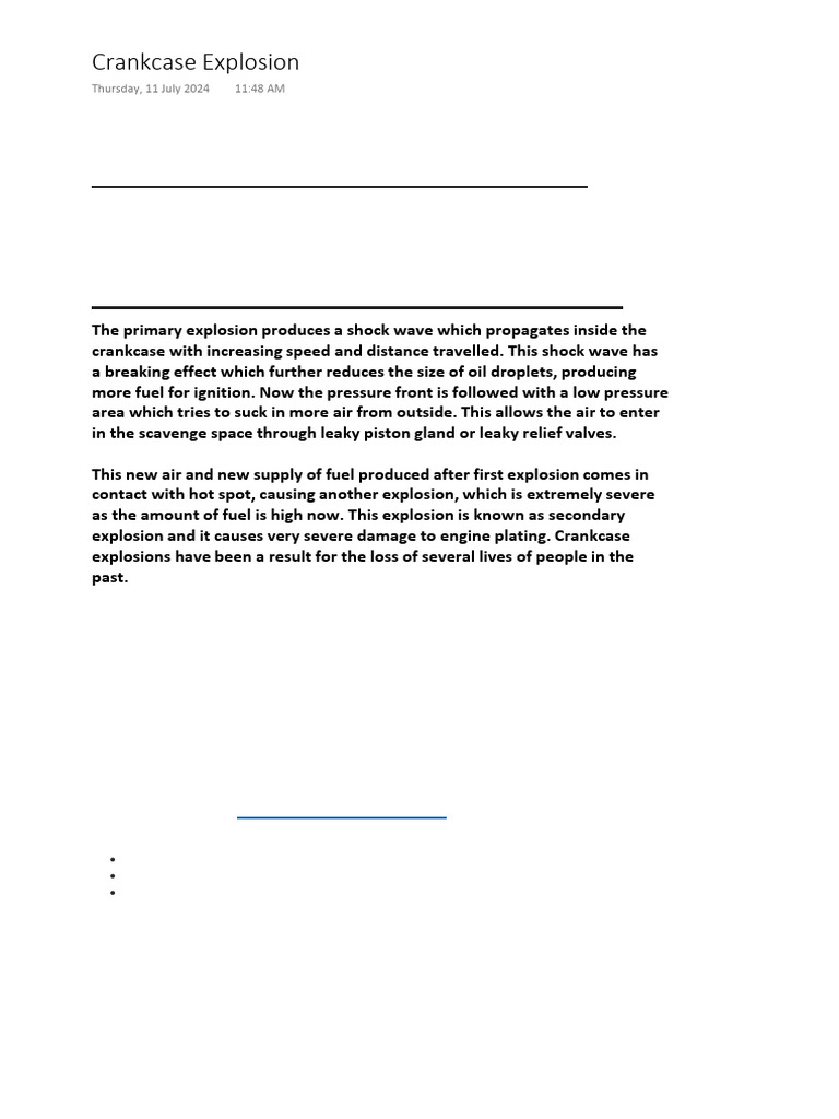 Crankcase Explosion | PDF | Piston | Engines