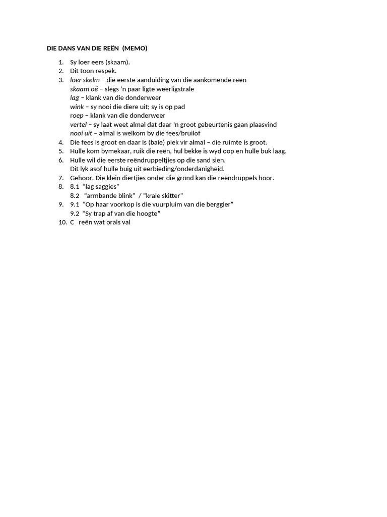 671c04ec2e05d0ae2e530aa0 - DIE DANS VAN DIE REEN Memo | PDF