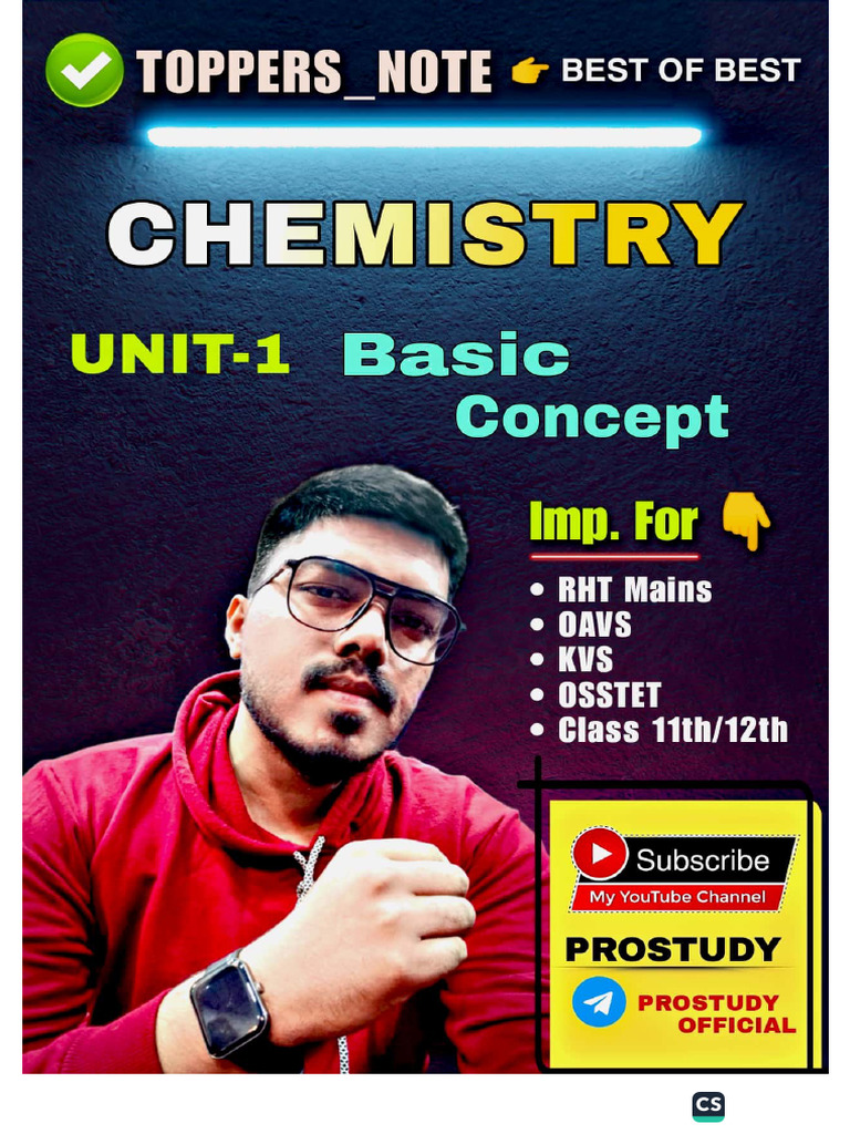 Basic Concept of Chemistry (Unit-1) | PDF