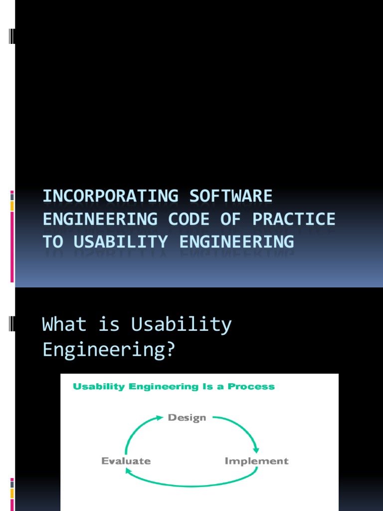 Incorporating Software Engineering Code of Practice To Usability ...