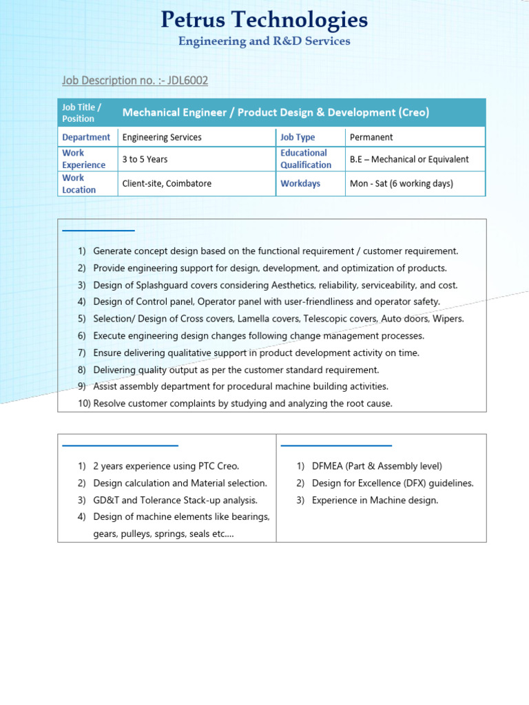 JDL6002_Product Design Creo | PDF