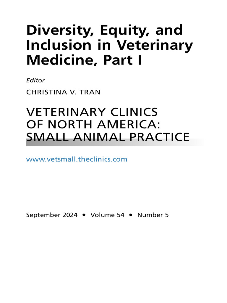 DEI in Veterinary Medicine: Part I | PDF