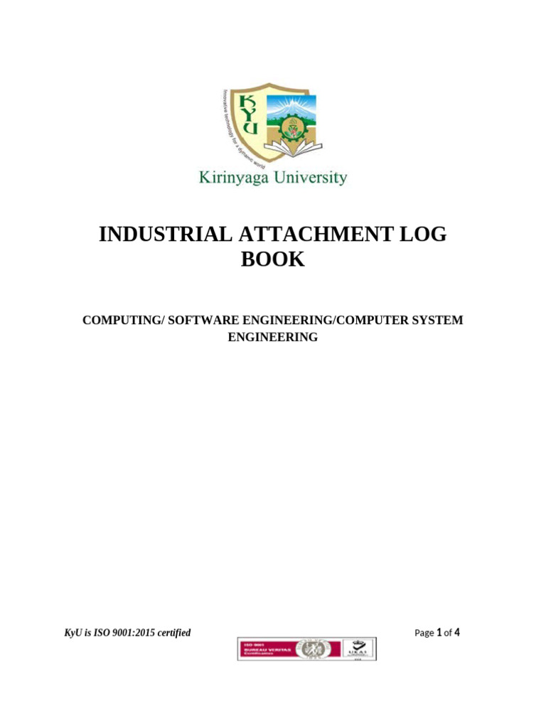 Computing Attachment Log Book 1 | PDF