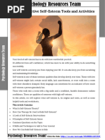 Self-Esteem Worksheet - 01 - How Low Self-Esteem Begins | PDF