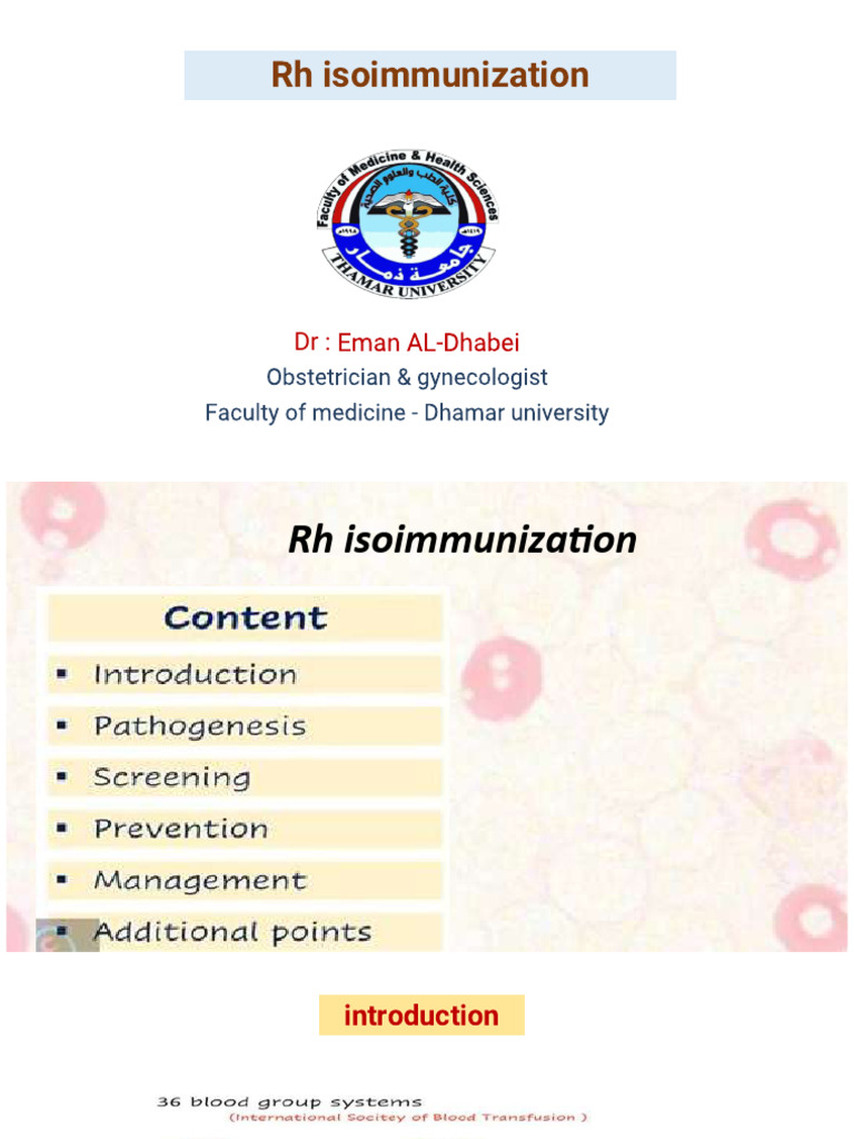 04 RH Isoimmunization 88 - Compressed | PDF | Antibody | Clinical Medicine