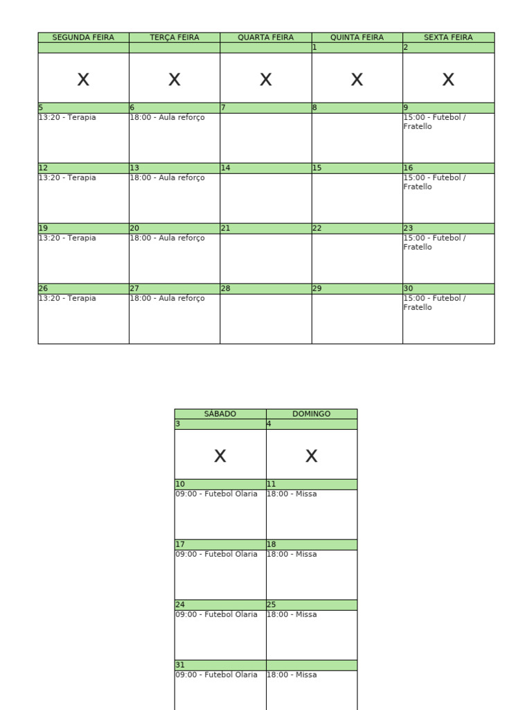 Calendario Maio | PDF