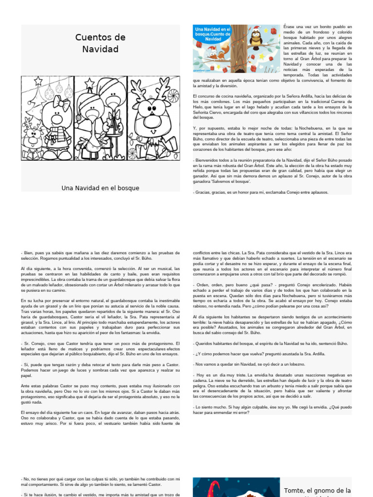 Cuentos de Navidad en el bosque | PDF | Papá Noel | Navidad