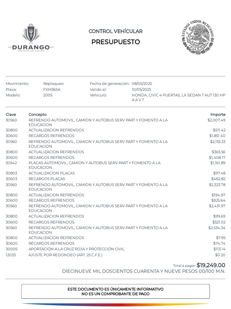 Document 08052025194056 | PDF | Vehículo de motor | Industria automotriz