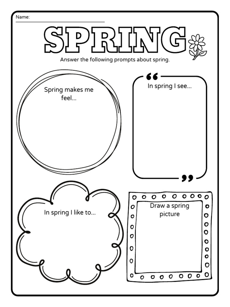Spring Writing Assignment Worksheet | PDF