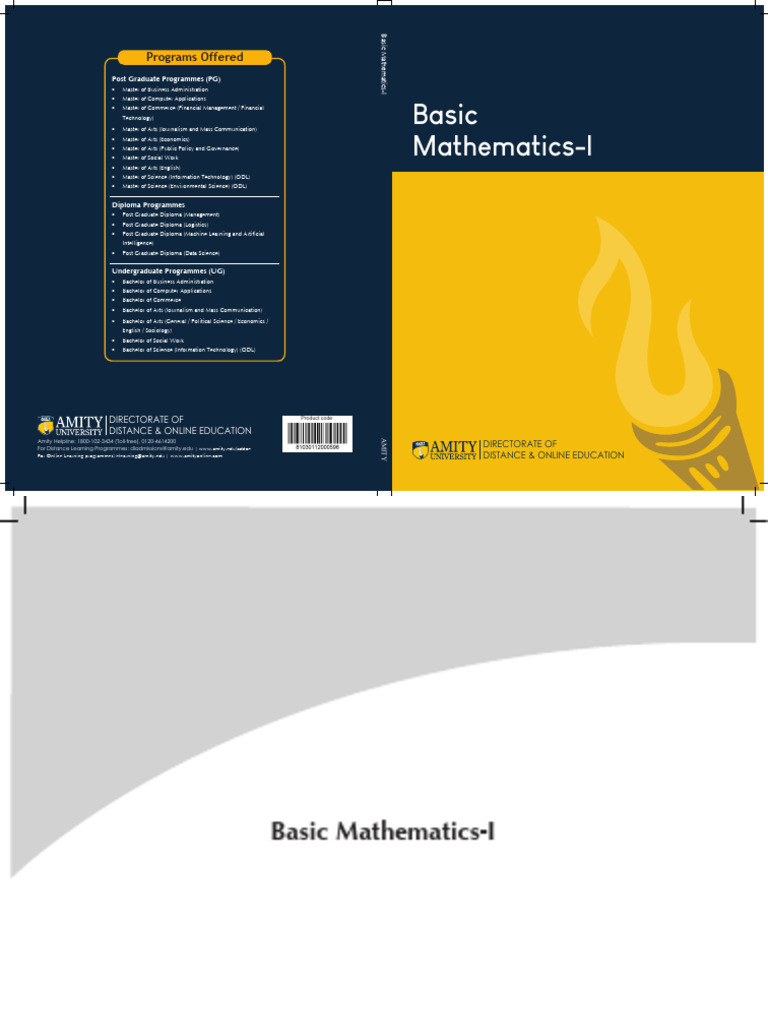 Basic Mathematics-I F Secure | PDF | Matrix (Mathematics) | Set (Mathematics)