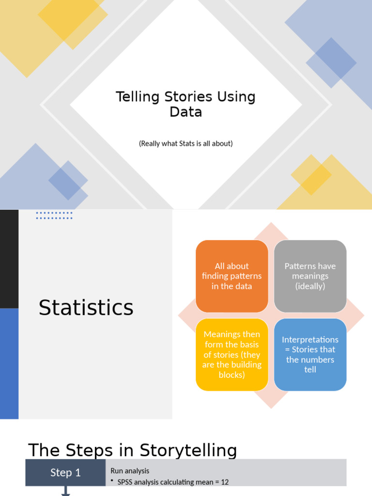 Data Storytelling Through Statistics | PDF