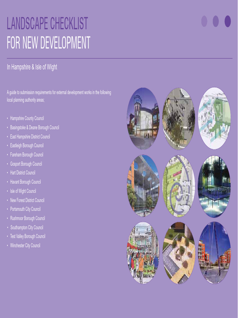 For New Development: Landscape Checklist | PDF | Hampshire | Landscape