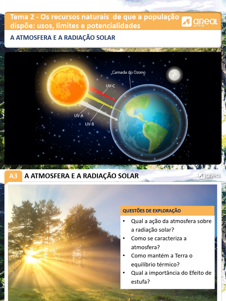 A Atmosfera e A Radiação Solar | PDF | Radiação eletromagnética | Atmosfera