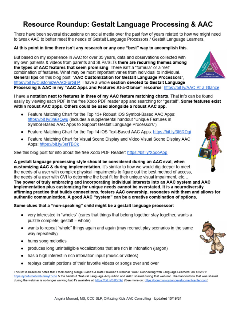 AAC Strategies for Gestalt Learners | PDF