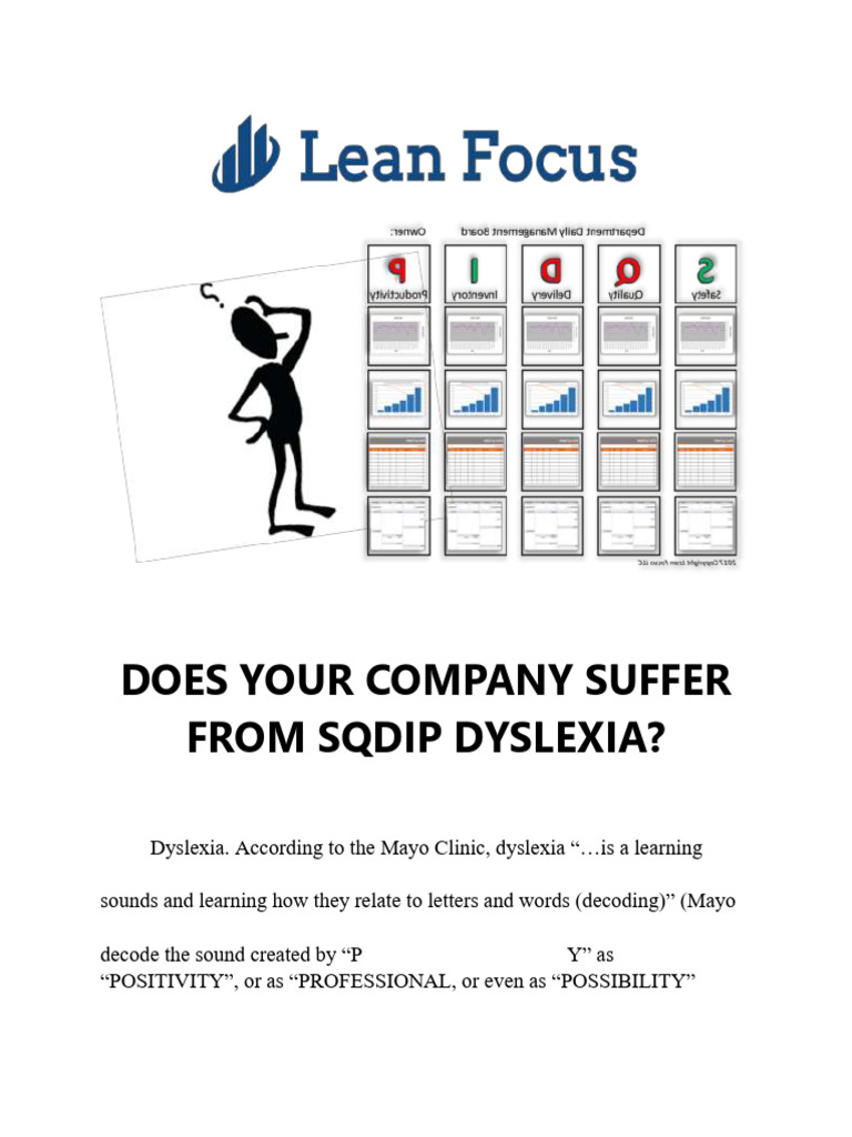 Does Your Company Suffer From SQDIP Dyslexia 1 | PDF | Dyslexia | Business