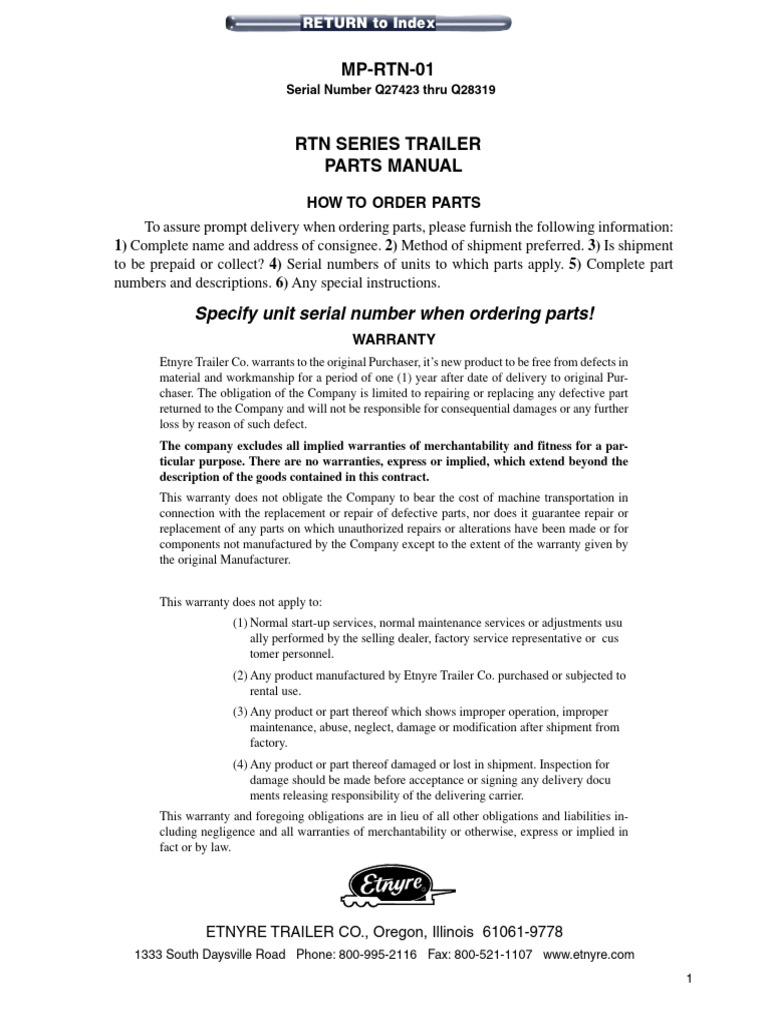 MP-RTN-01 Parts Manual | PDF | Axle | Anti Lock Braking System
