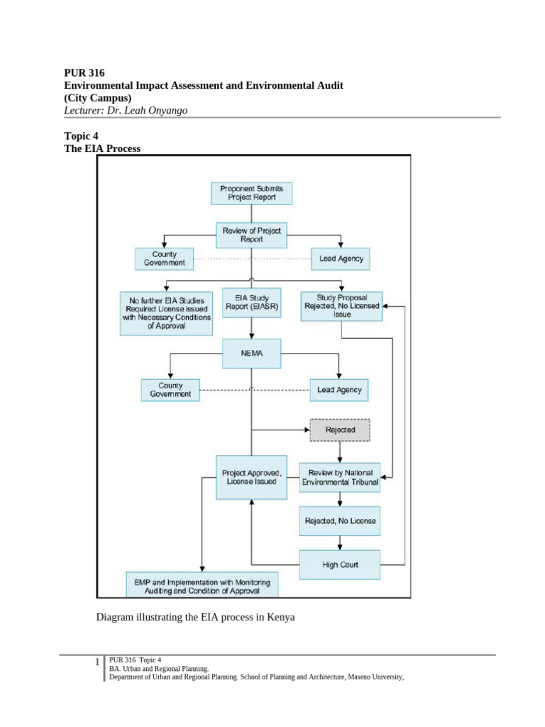 4 A The EIA Process | PDF | Environmental Impact Assessment | Risk