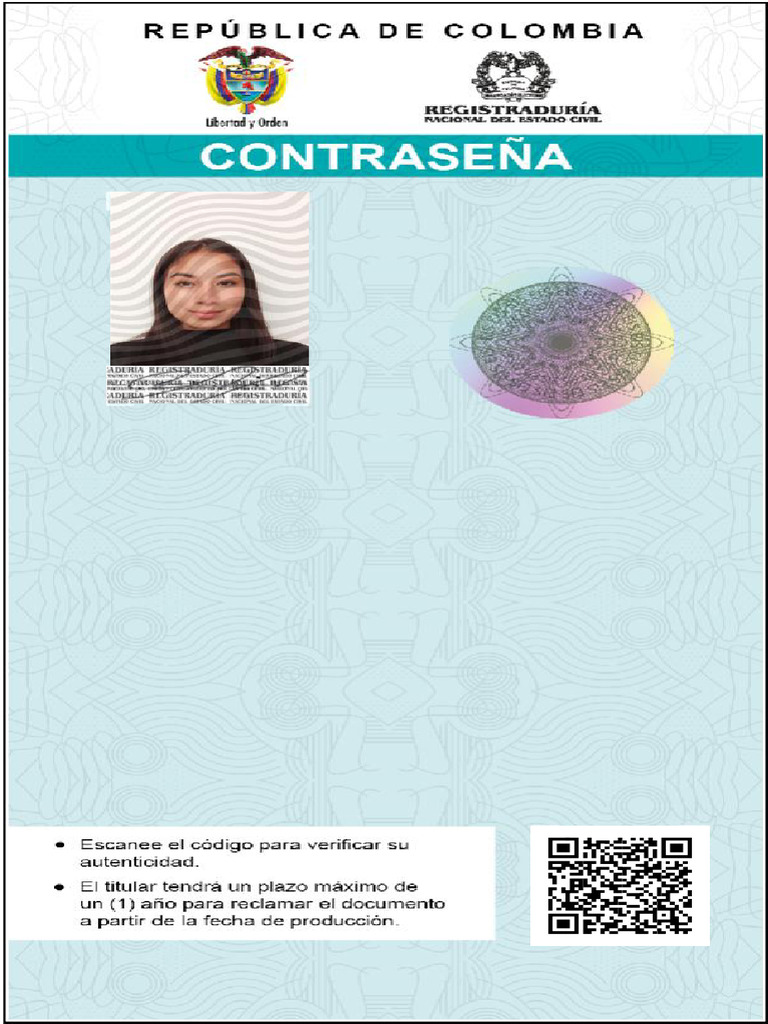 Contrasena Documento de Identidad | PDF