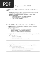 Ações do PSE 2025 nas Escolas | PDF