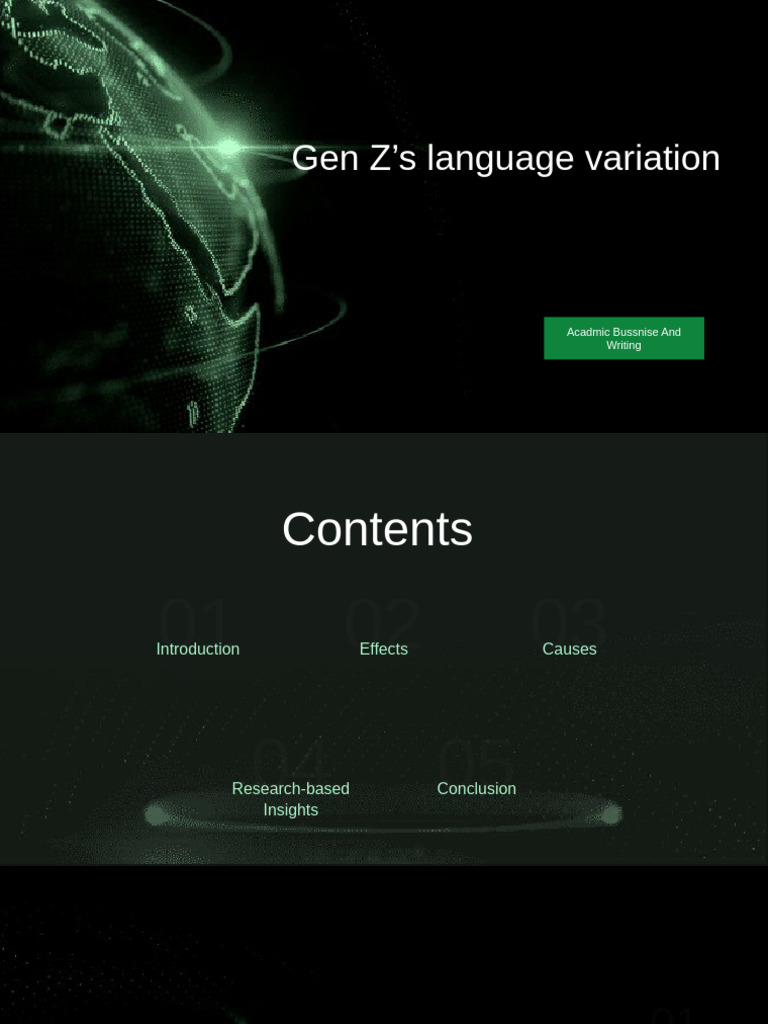 Presentation on Gen Z | PDF | Communication | Multilingualism