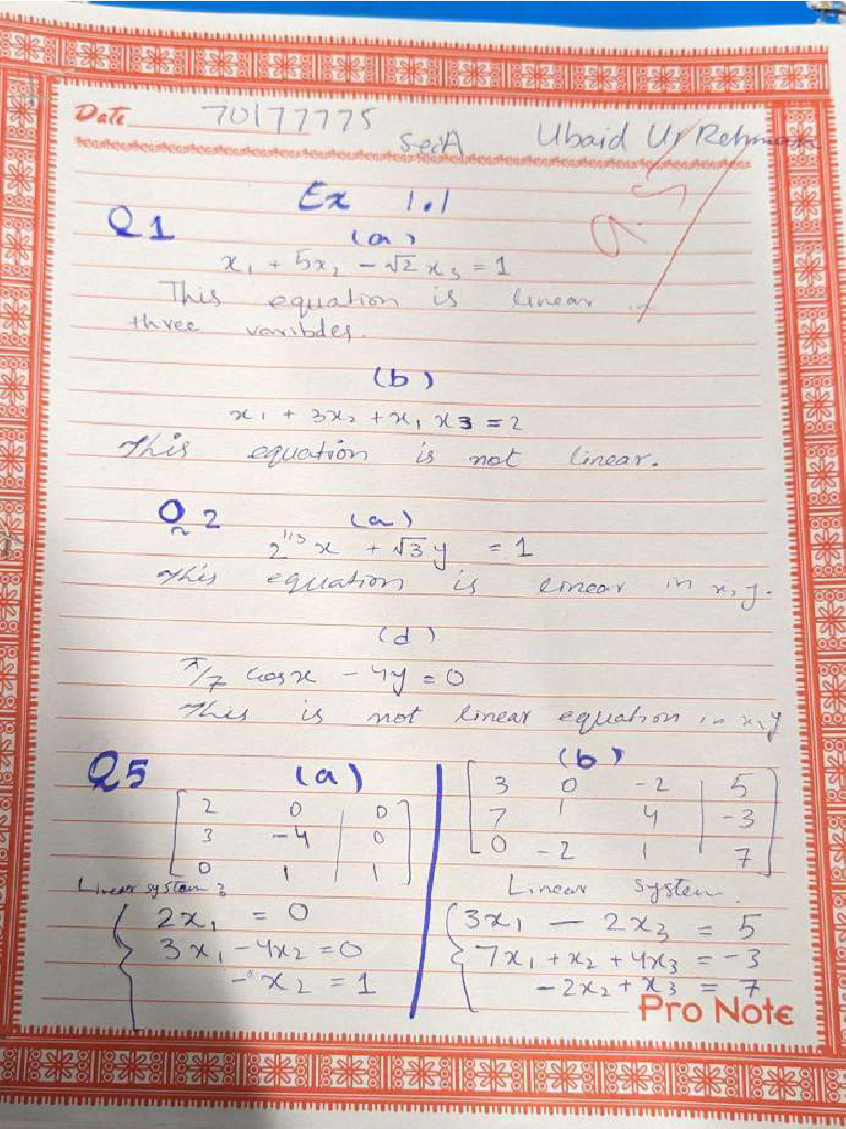 Linear Algebra Assignment 2 - Compressed-Compressed - Compressed | PDF