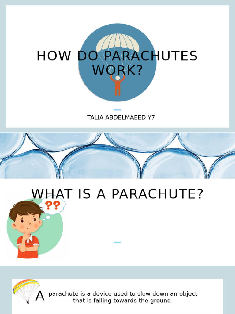 How Parachutes Work Explained | PDF | Parachute | Force