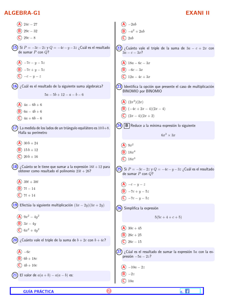 MATEMATICAS 2 Ag2 | PDF | Matemática Elemental | Matemáticas