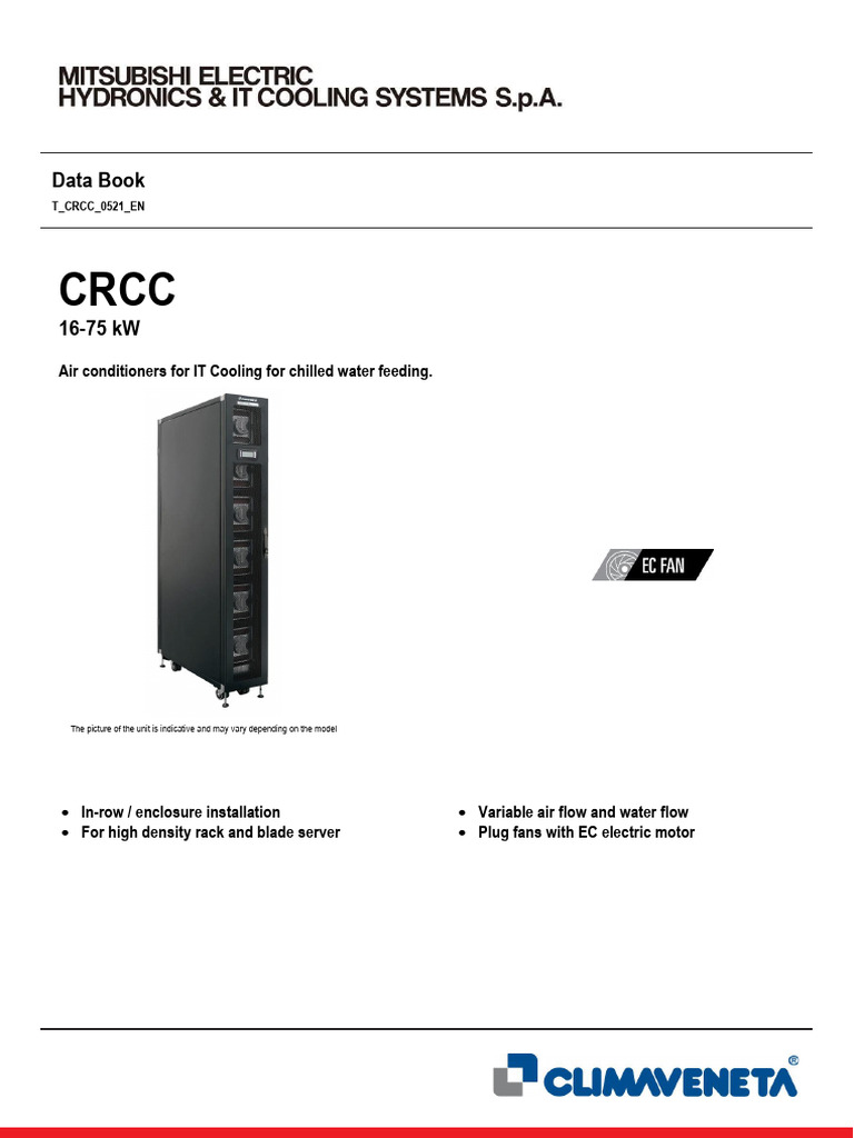 Data Book - CRCC 0020 - 0060 | PDF | Air Conditioning | Humidity