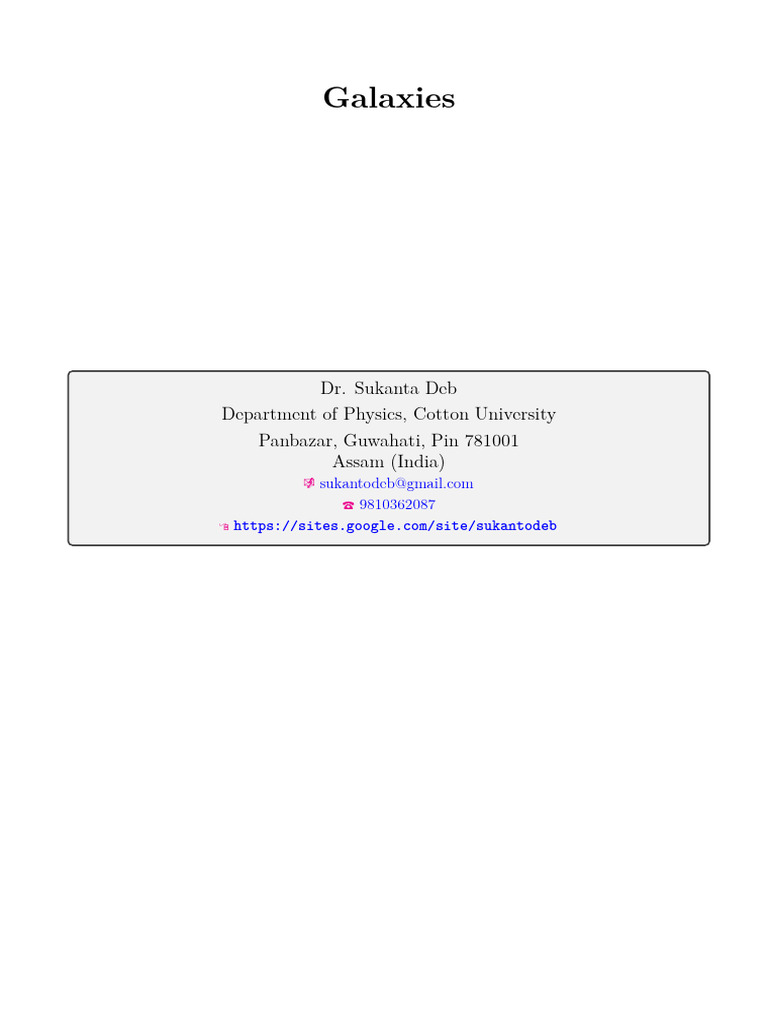 Galaxy | PDF | Galaxy | Astronomy